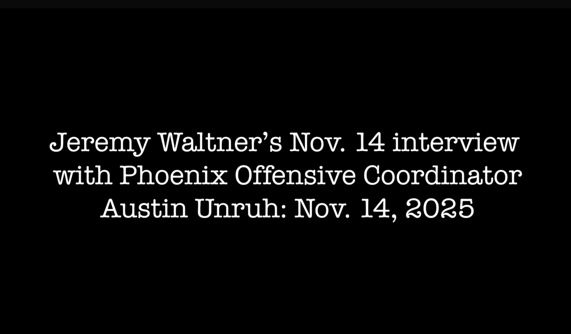 JEREMY WALTNER'S NOV. 14, 2025 INTERVIEW WITH AUSTIN UNRUH